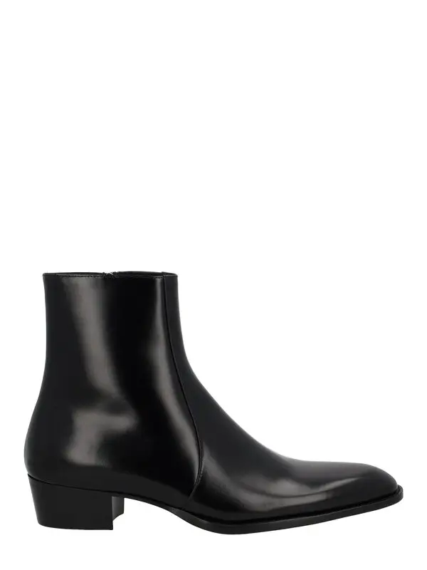 Saint Laurent Roman Ankle Boots - Black