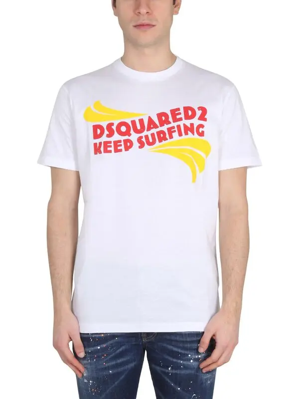 Dsquared2 Logo Print T-shirt - White
