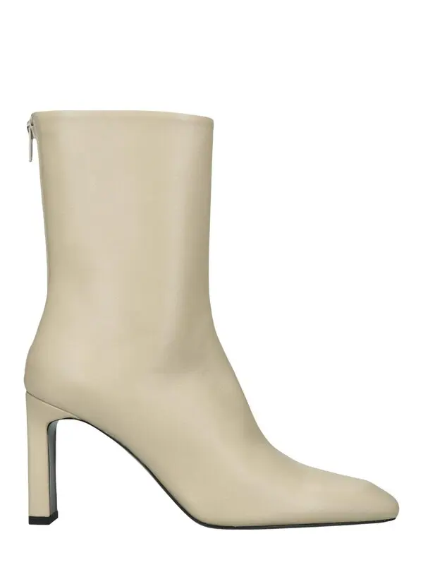 TOTEME Nappa Ankle Boots - Ivory