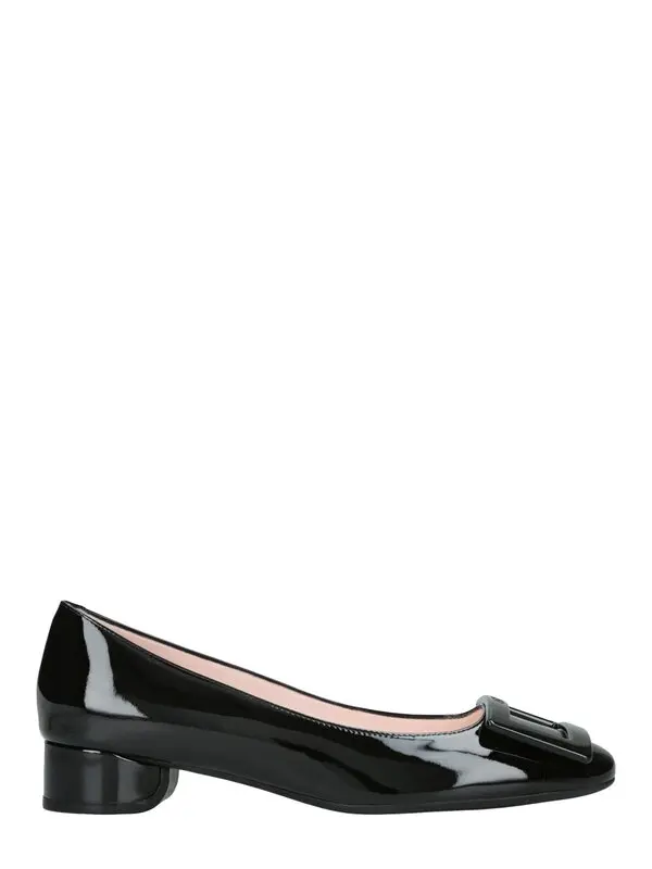 ROGER VIVIER Patent Leather Ballet Flats - Black