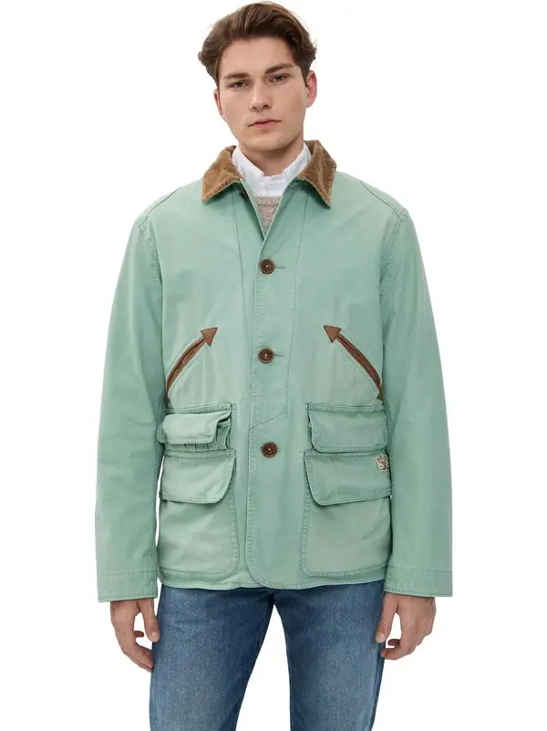 Ralph Lauren Sportsman Cotton Canvas Outdoor Jacket - Faded Mint