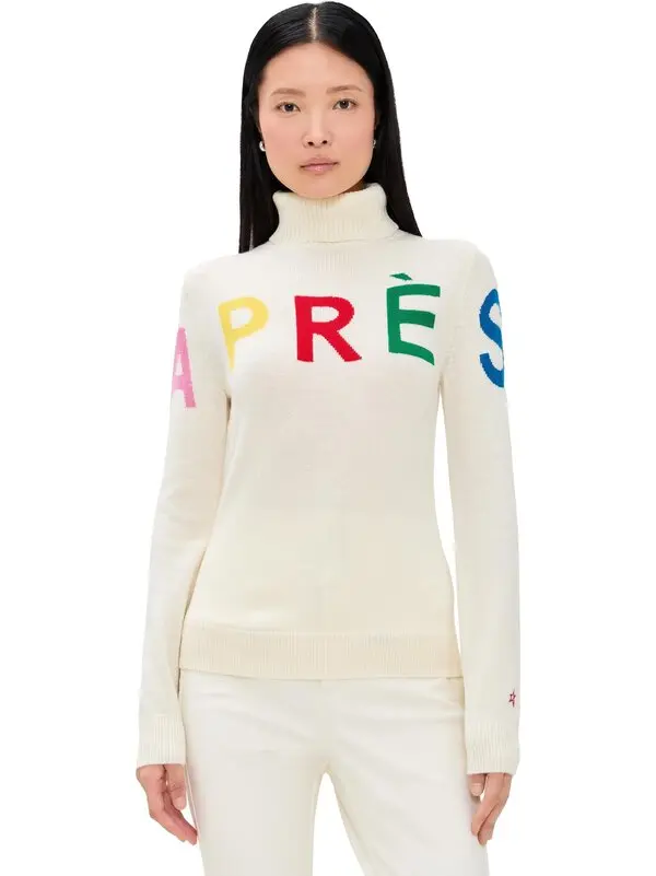 Perfect Moment Apres Sweater Ii - Snow White/rainbow