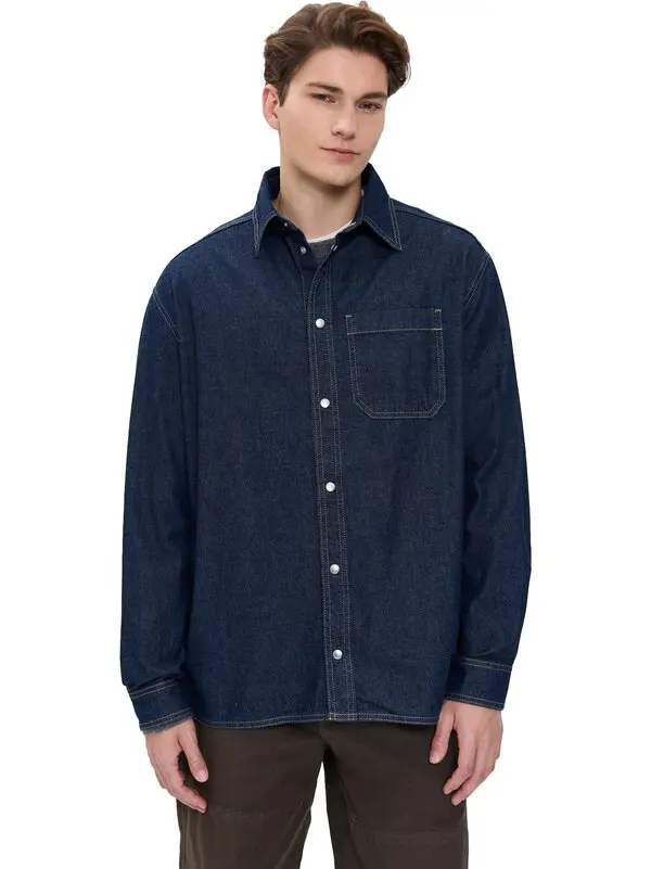 Maison Kitsuné Oversized Shirt - Indigo