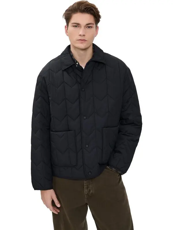 Maison Kitsuné Quilted Blouson Jacket - Black