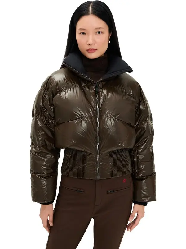 Perfect Moment Auretta Ski Bomber Jacket - Chocolate
