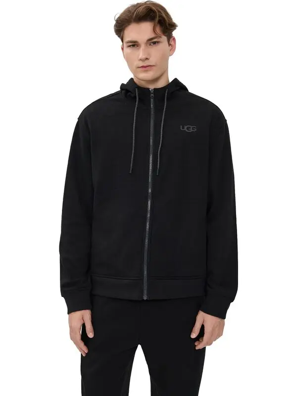 UGG Full Zip Fleece Hoodie - Black