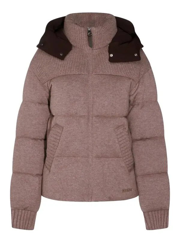 Mackage Wool And Cashmere Down Jacket - Coffe