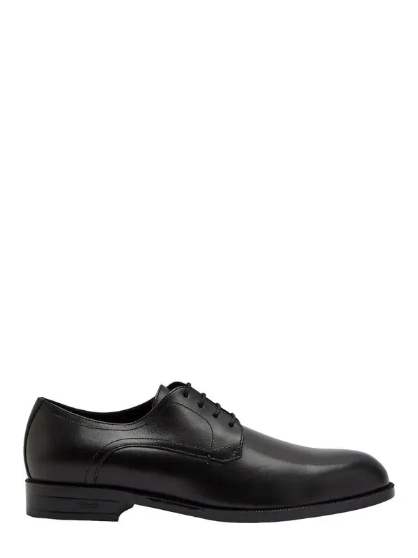 Hugo Boss Leather Derby Shoes - Black