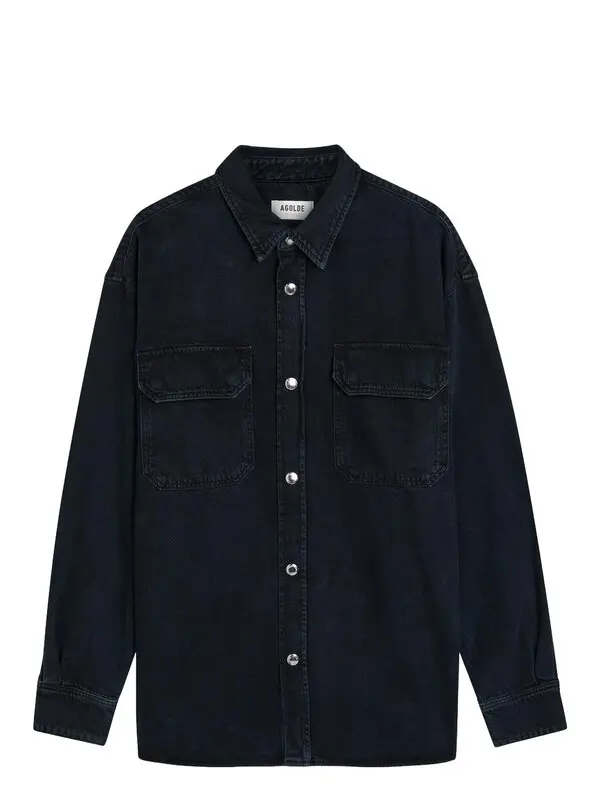 AGOLDE Camyrn Denim Overshirt - Black