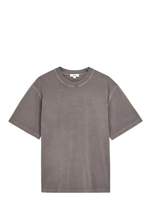 AGOLDE Flint Cotton T-shirt - Grey