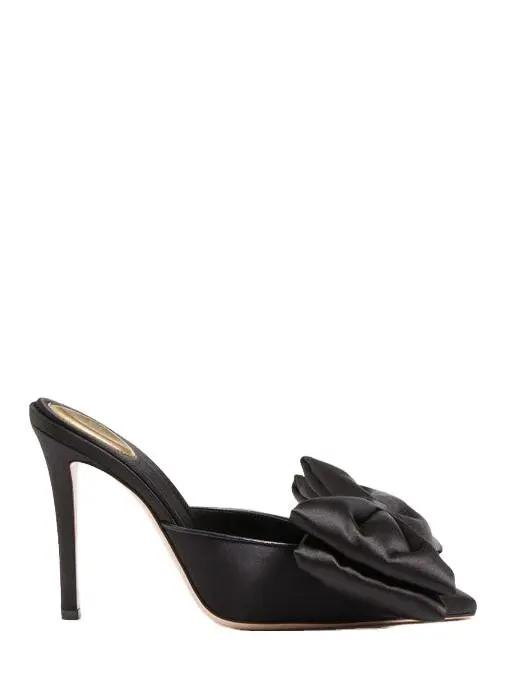 Valentino Garavani Yolande Satin Mule - Black