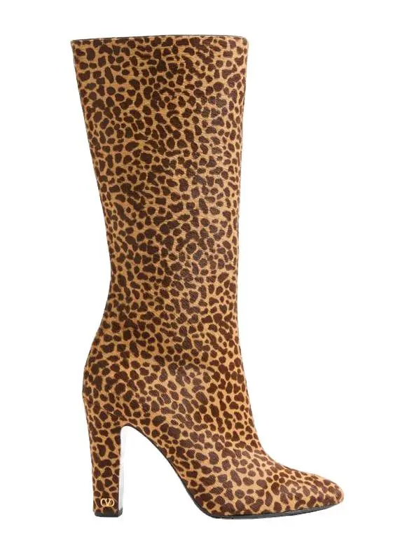 Valentino Garavani Hotty Boot In Pony-effect Calfskin - Animal Print