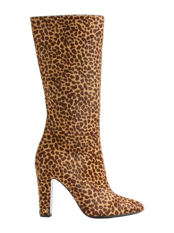 Valentino Garavani Hotty Boot In Pony-effect Calfskin - Animal Print