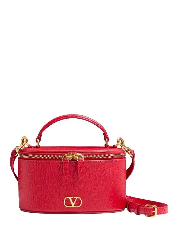 Valentino Garavani Vlogo Signature Mini Vanity Bag - Rouge Pur