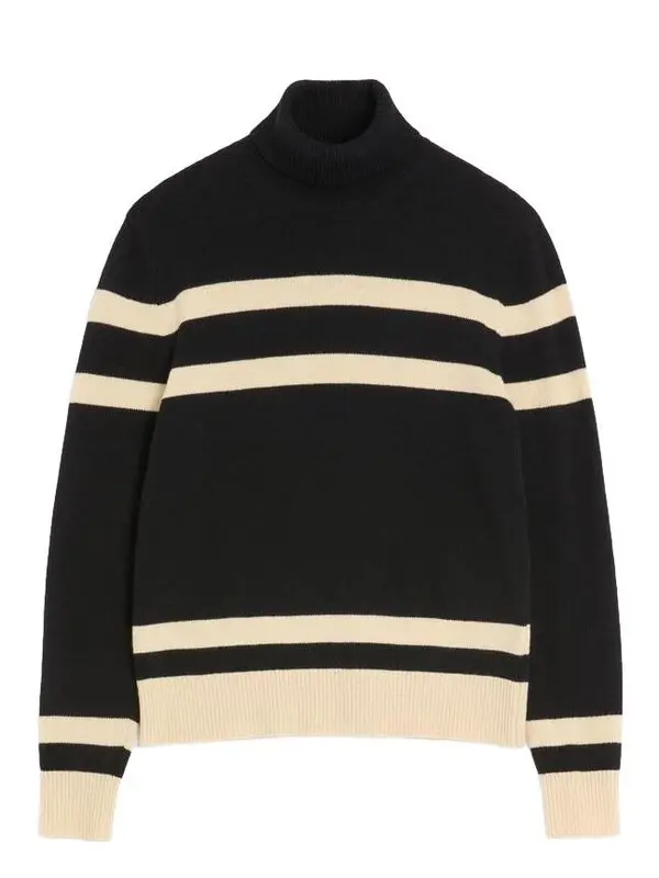Valentino Garavani High-neck Vlogo Jumper - Black/butter