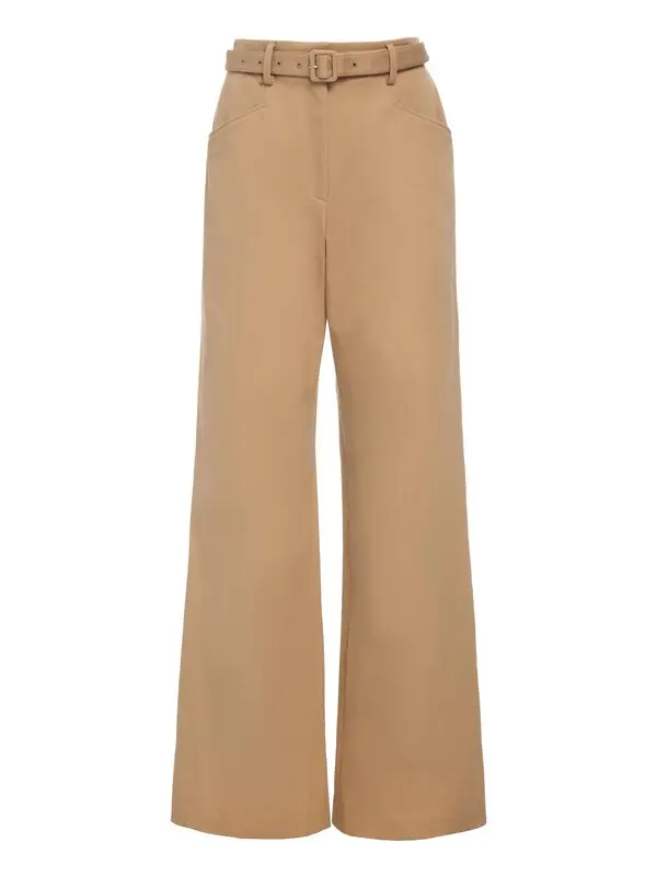 Gabriela Hearst Norman Pant Sea Island Cotton Twill - Camel