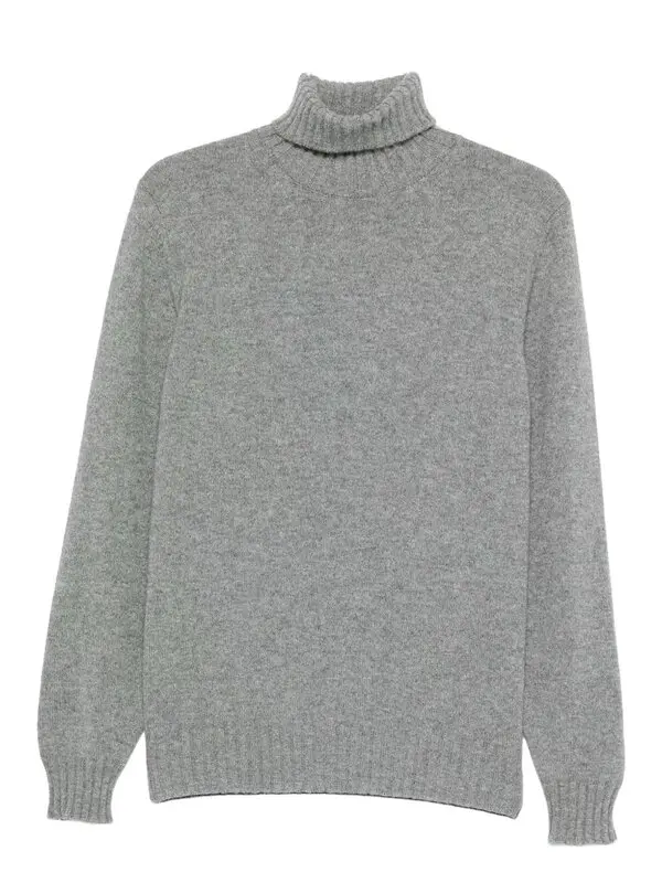 FILIPPO DE LAURENTIIS Roll-neck Wool Sweater - Grey