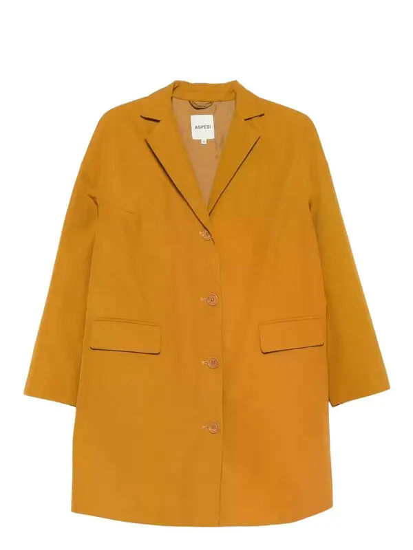Aspesi Flap-pocket Buttoned Coat - Yellow