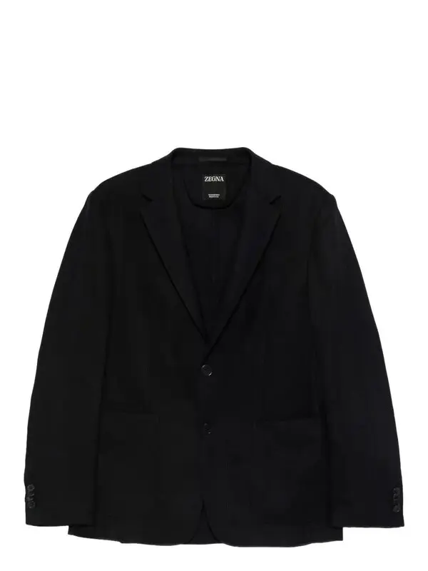 Zegna Single-breasted Blazer - Black