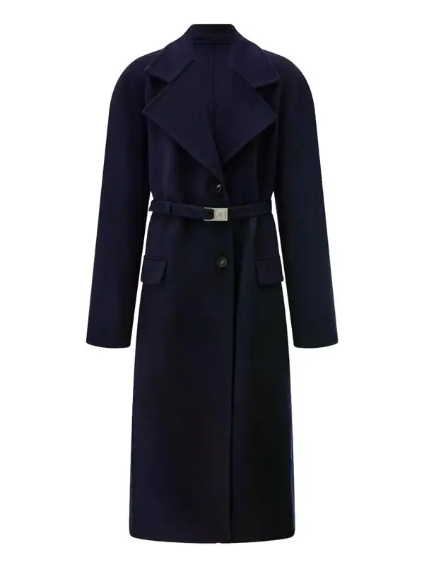 FERRAGAMO Belted Coat - Blue