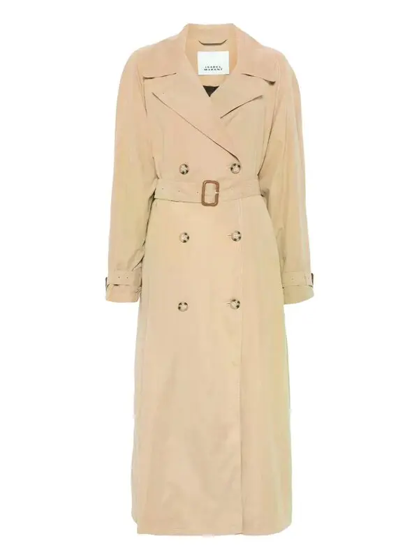Isabel Marant Belted Double-breasted Trench Coat - Neutrals