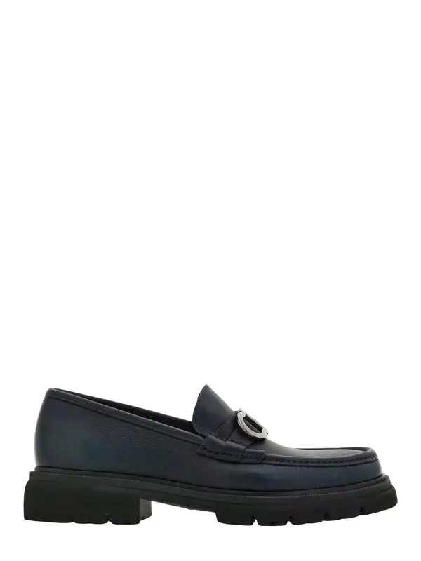FERRAGAMO Gancini Loafers - Blue