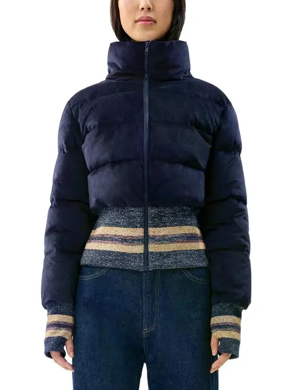 UNREAL FUR Striped Dublin Jacket - Blue