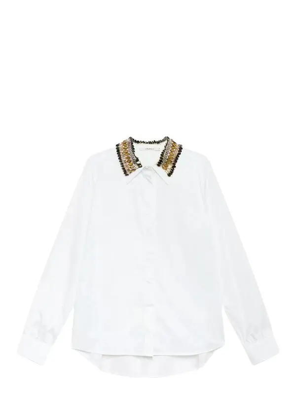 Malìparmi Embellished-collar Shirt - White