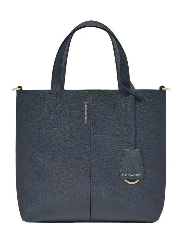 MAISON DE SABRE Small Leather Tote - Grey