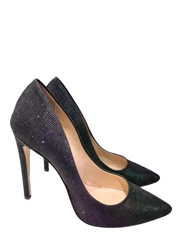 LA ROSE Point-toe Stiletto Pumps - Black