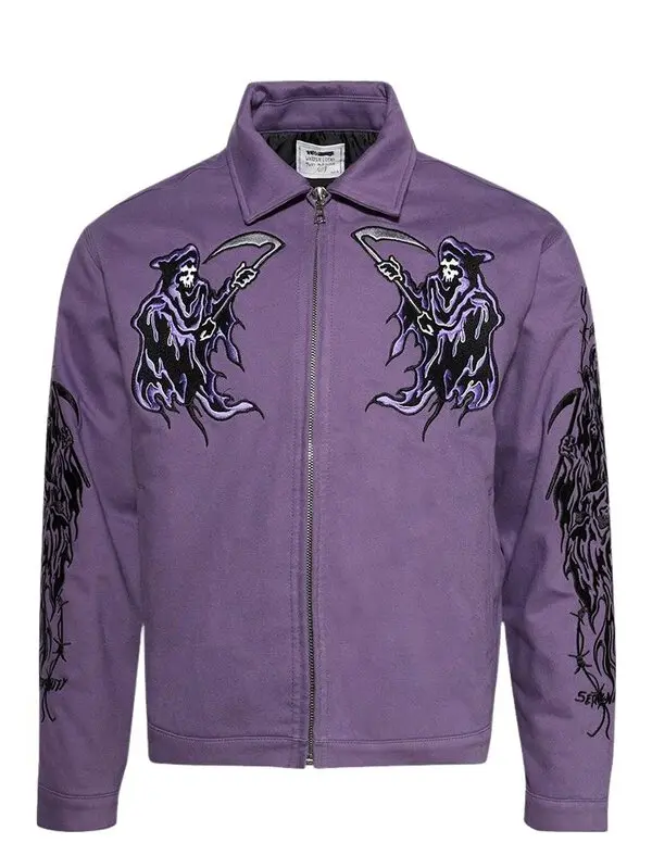 WARREN LOTAS Dueling Reaper Work Jacket - Purple