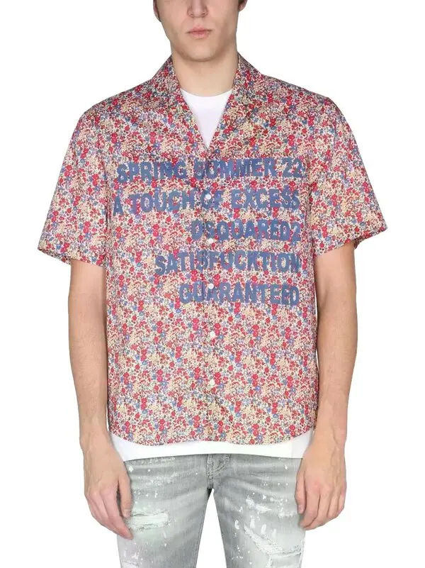 Dsquared2 Floral-print Shirt - Red