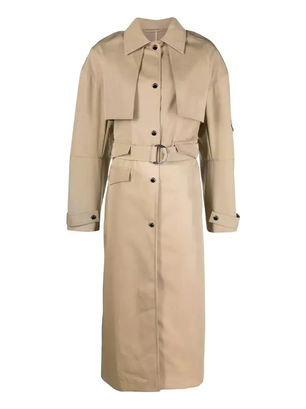 Nanushka Elinor Single-breasted Trench Coat - Neutrals
