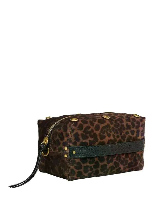 Jérôme Dreyfuss Lucky Leopard-print Clutch Bag - Brown
