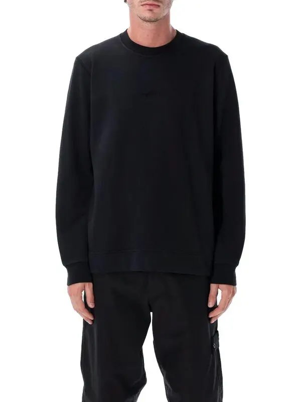 Stone Island Cotton Crewneck Sweatshirt - Black