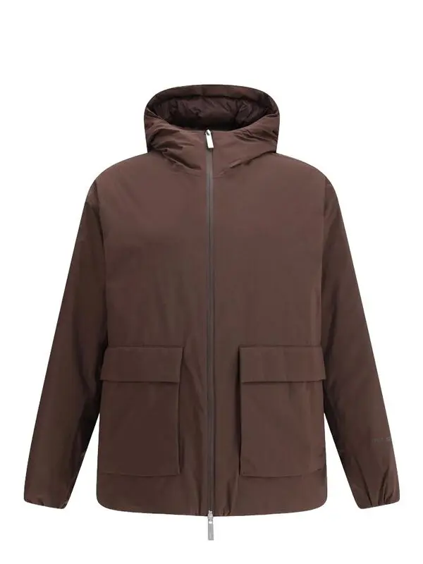 Herno Hooded Down Jacket - Brown