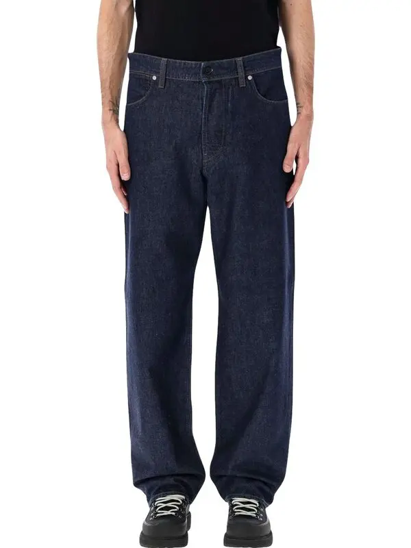 Stone Island Indigo Rinsed Organic Denim Loose Jeans - Dk Blue