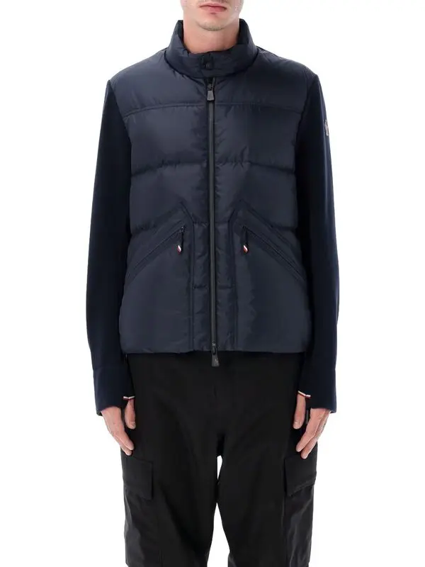 Moncler Padded Zip-up Cardigan - Navy