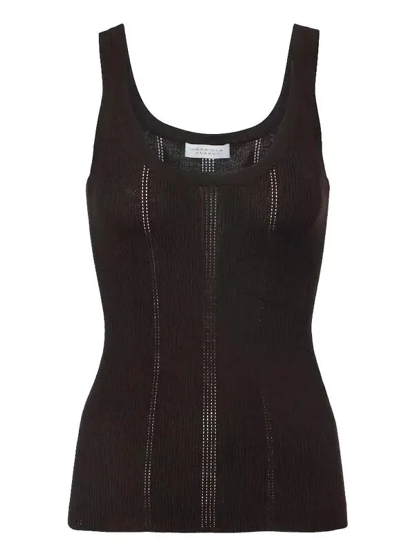 Gabriela Hearst Pointelle Wool Tank Top - Brown