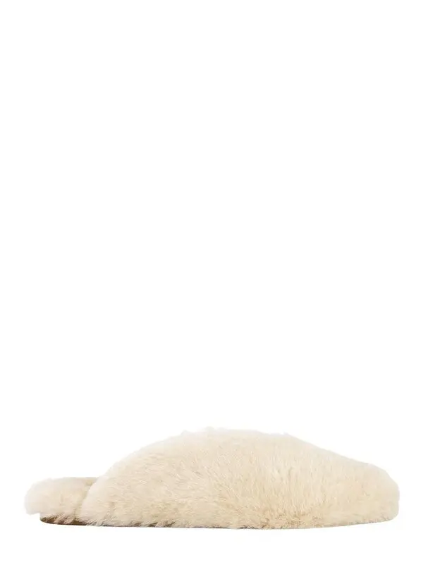 LE MONDE BRYL Regency Shearling Mule - Natural