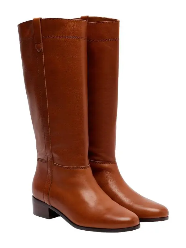 Veronica Beard Leather Knee-high Boots - Brown
