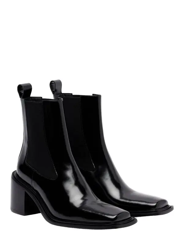 SOULIERS MARTINEZ Dallas 60 Leather Chelsea Boots - Black