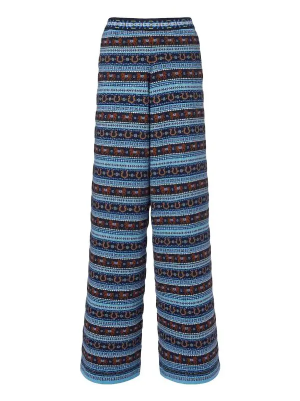 Stella McCartney Knitted Virgin Wool Straight Pants - Multicoloured