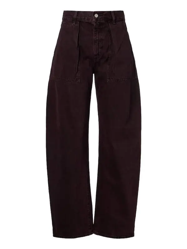 AGOLDE Sefton High-rise Barrel-leg Jeans - Brown