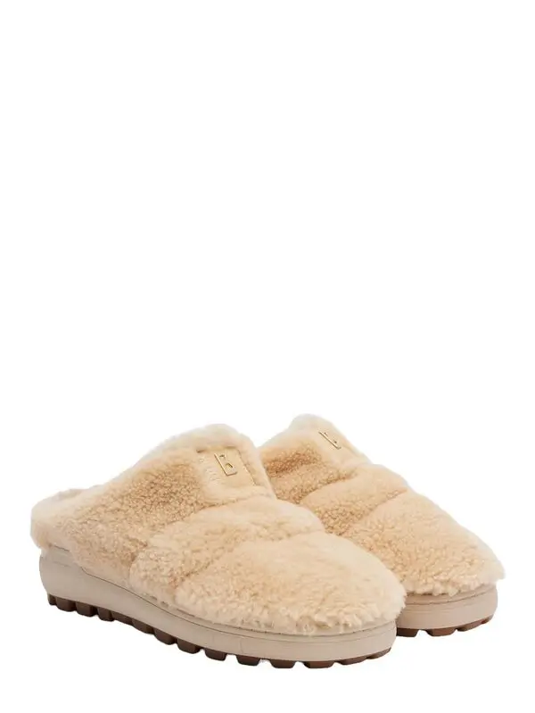 Bogner Chamonix 17 Shearling Mules - Beige