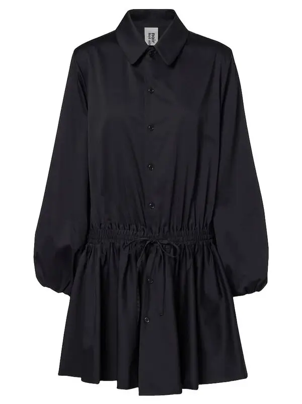 Noir Kei Ninomiya Cotton Shirt Dress - Black
