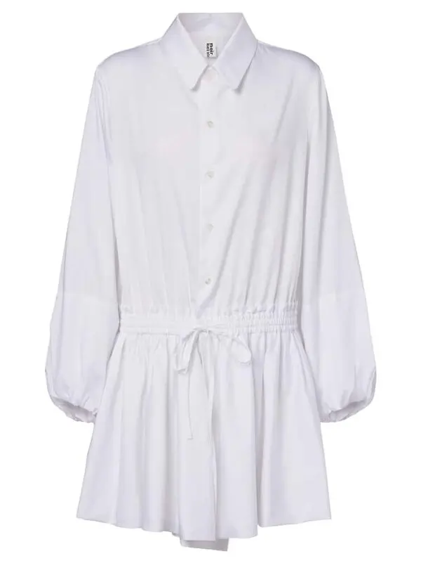 Noir Kei Ninomiya Cotton Shirt Dress - White