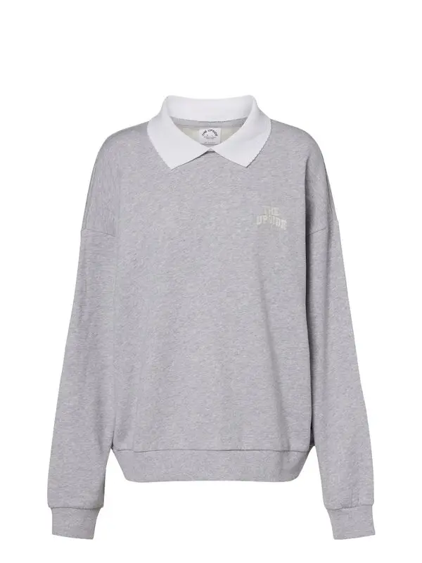The Upside Pascal Logo Cotton Sweatshirt - Grey