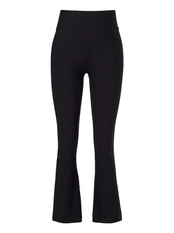 The Upside Thia Cropped Flared Leggings - Black