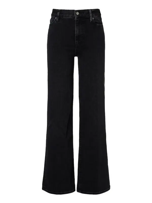 FRAME Le Slim Palazzo High-rise Wide-leg Jeans - Black